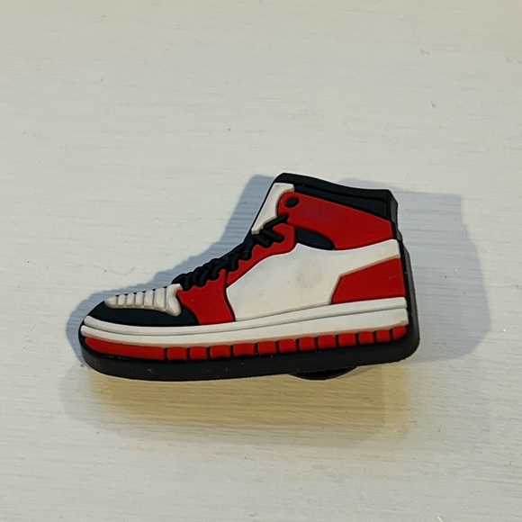 Jibbitz | Accessories | Nike Air Jordan Red White Classic Croc Charm ...